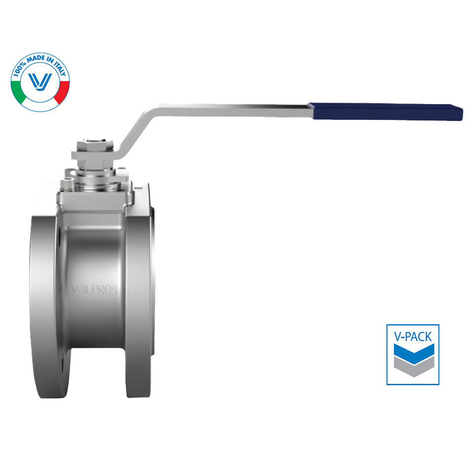 VALPRES SERIES 721V16 STAINLESS STEEL FLANGED ANSI 150 WAFER BALL VALV ...